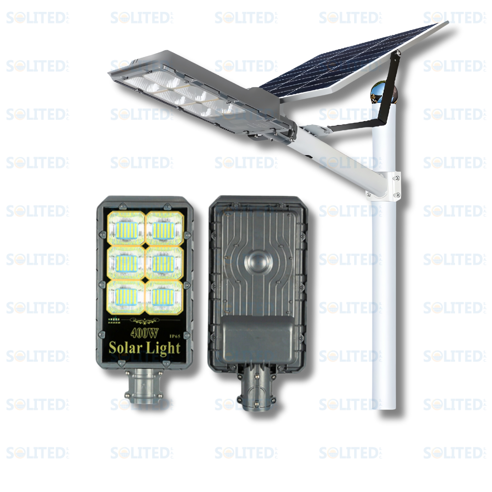SOLAR LIGHT MODELO M 400W CON PANEL POLICRISTALINO INCORPORADO ...